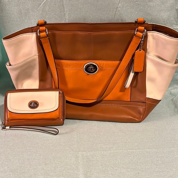 Coach | Bags | Like New Coach Colorblock Bundle | Poshmark
